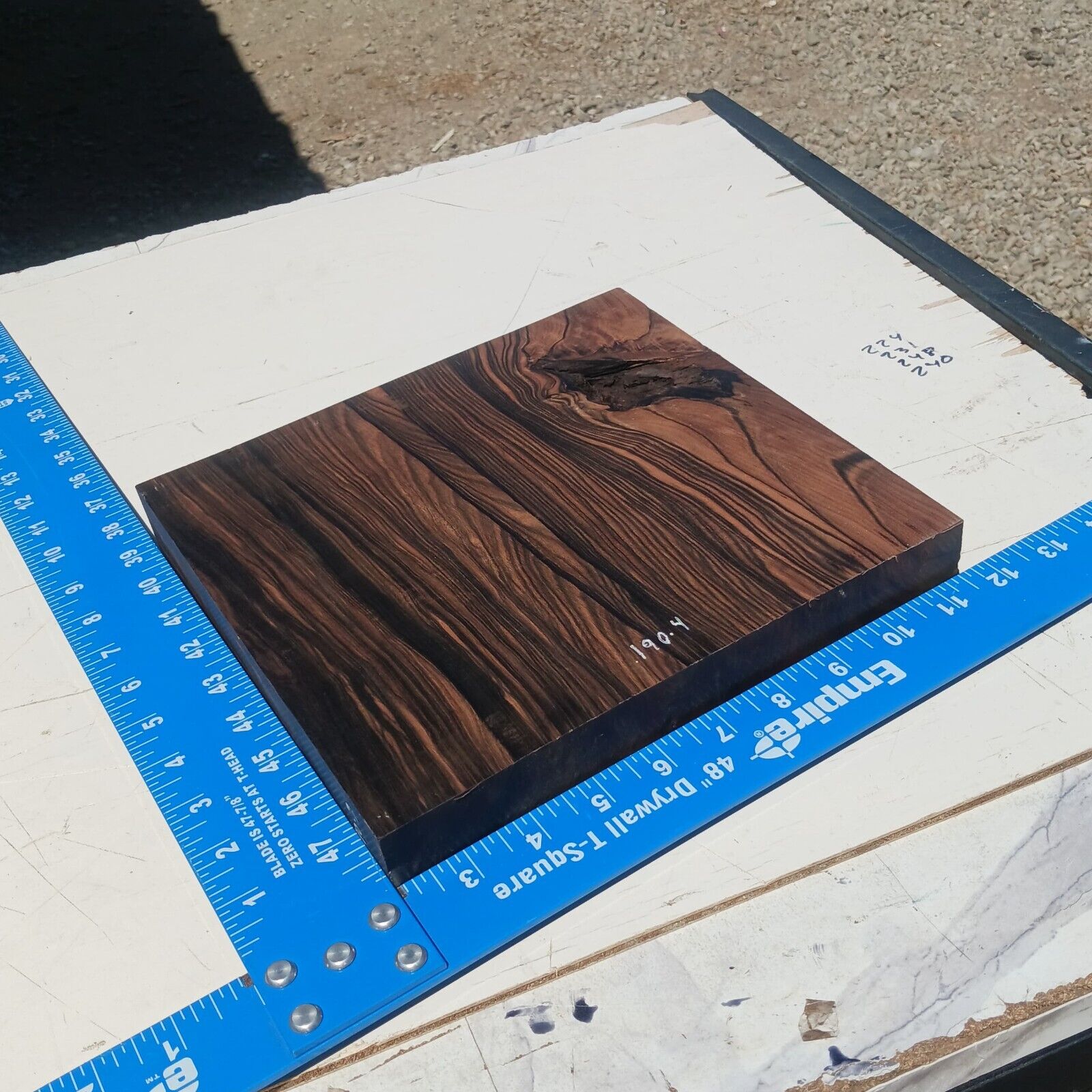Mun Ebony G1 1.25x9.75x9.5 Blank Wood for Woodworking Projects - Marvel ...